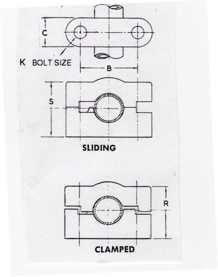 Copper Tube Busbar Support Clamp